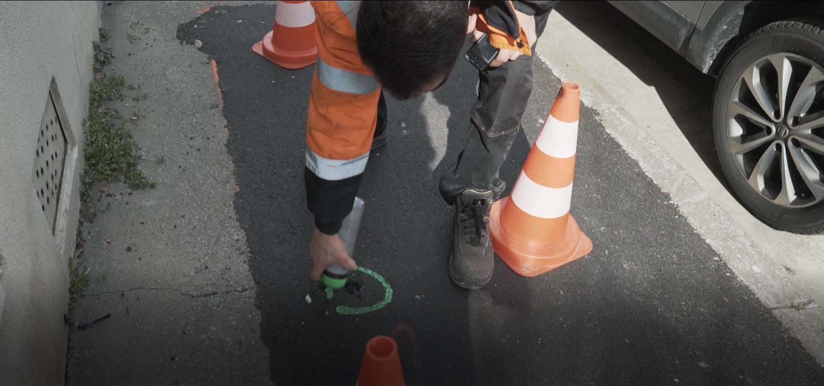 Contrôle de la qualité de compactage de tranchées sur Lyon et Rhône
